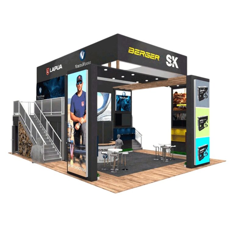Capstone Precision island booth displays nationwide.