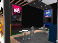 Capstone Precision island booth displays nationwide.