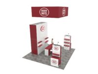 Beer Nuts 20x20 Booth Displays in Atlanta, Orlando